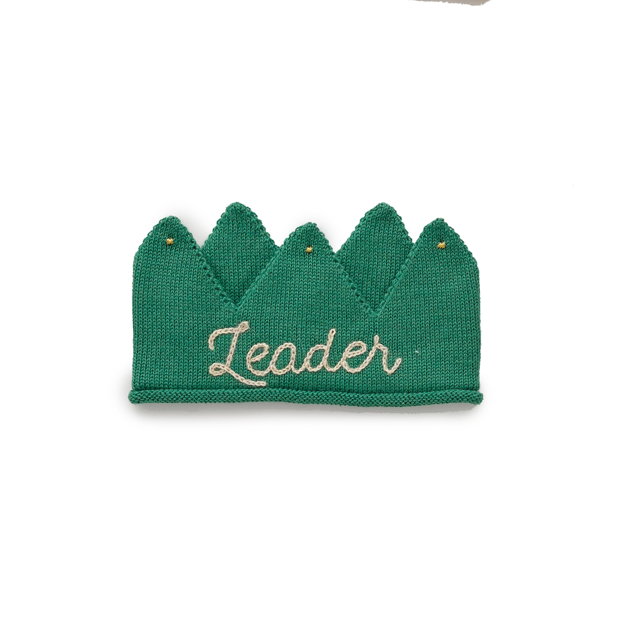 Embroidered Crown-Grass Green/Leader